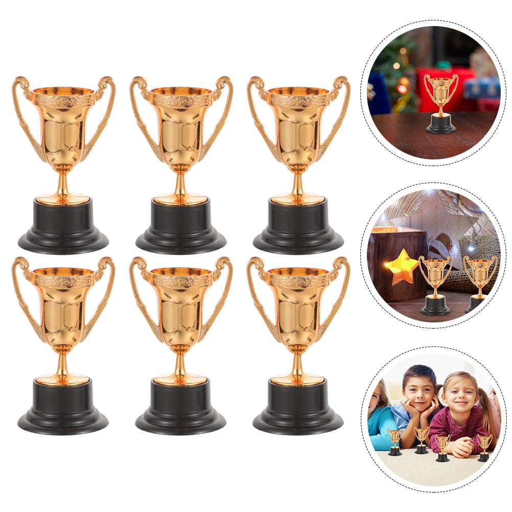 GAXIRE 6Pcs Cup Shaped Plastic Trophy for Company Activities Theme ...
