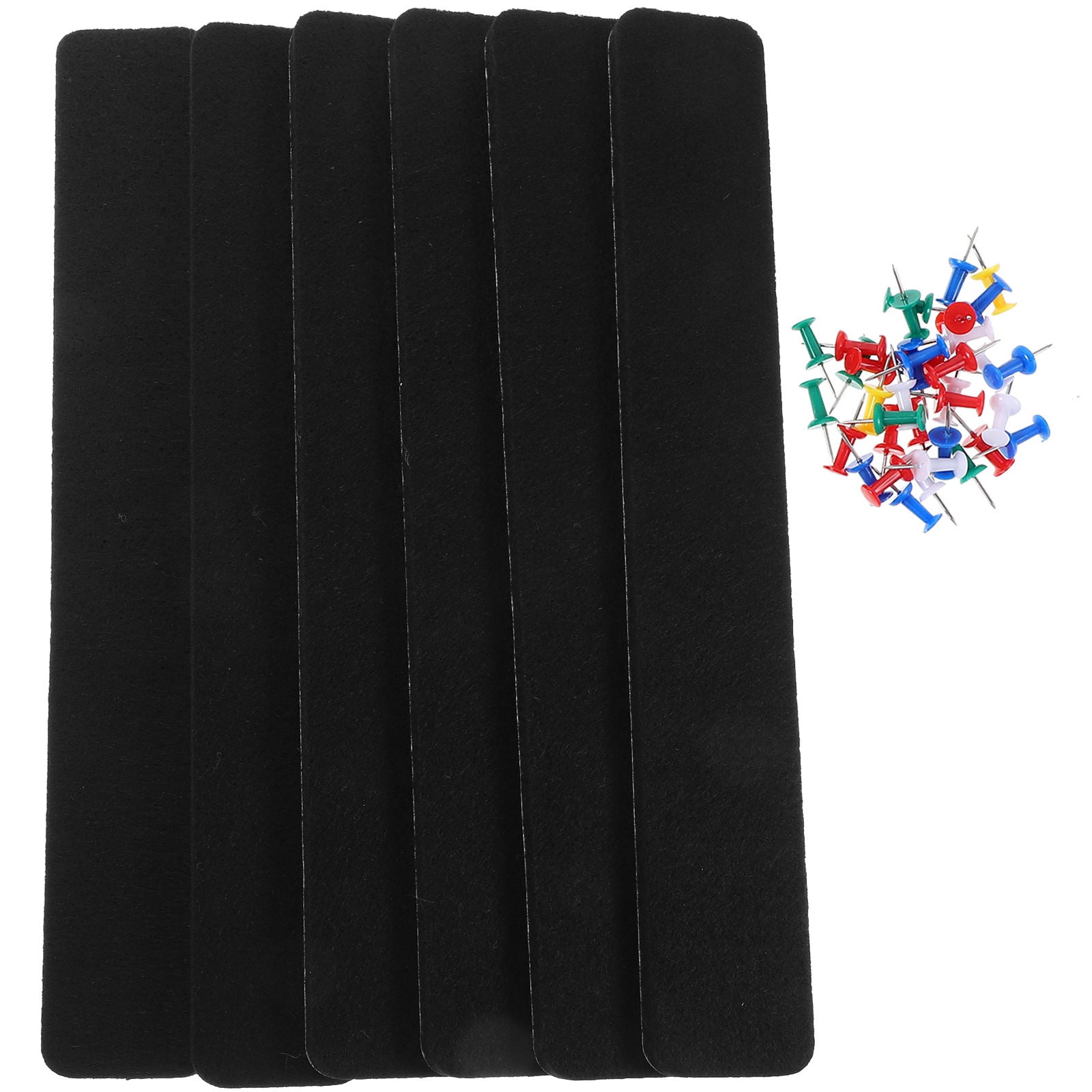 GAXIRE 6Pcs Felt Pin Boards Strips for Wall Use in Classroom and Office ...