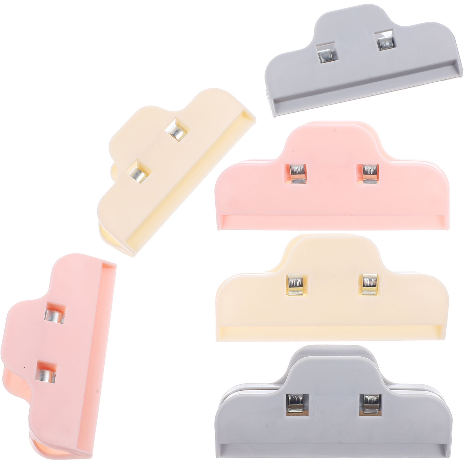 GAXIRE 6-Pack Multi-Functional Food Bag Clips ABS Plastic Sealing Clips ...