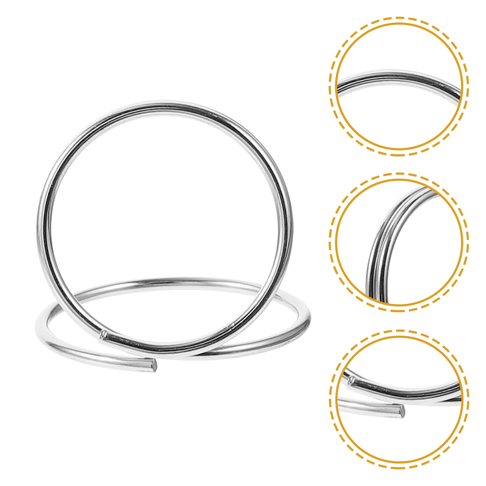 GAXIRE 6Pcs Silver Table Number Holders Metal Mini Place Card Holder ...