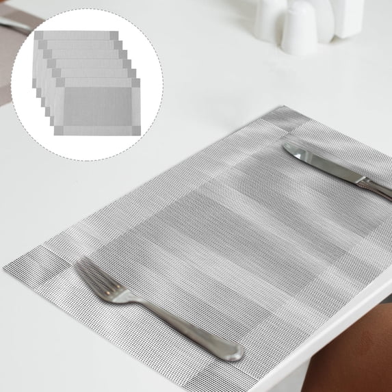 GAXIRE Set of 6 PVC Placemats Table Mats for Dining Room Home and ...