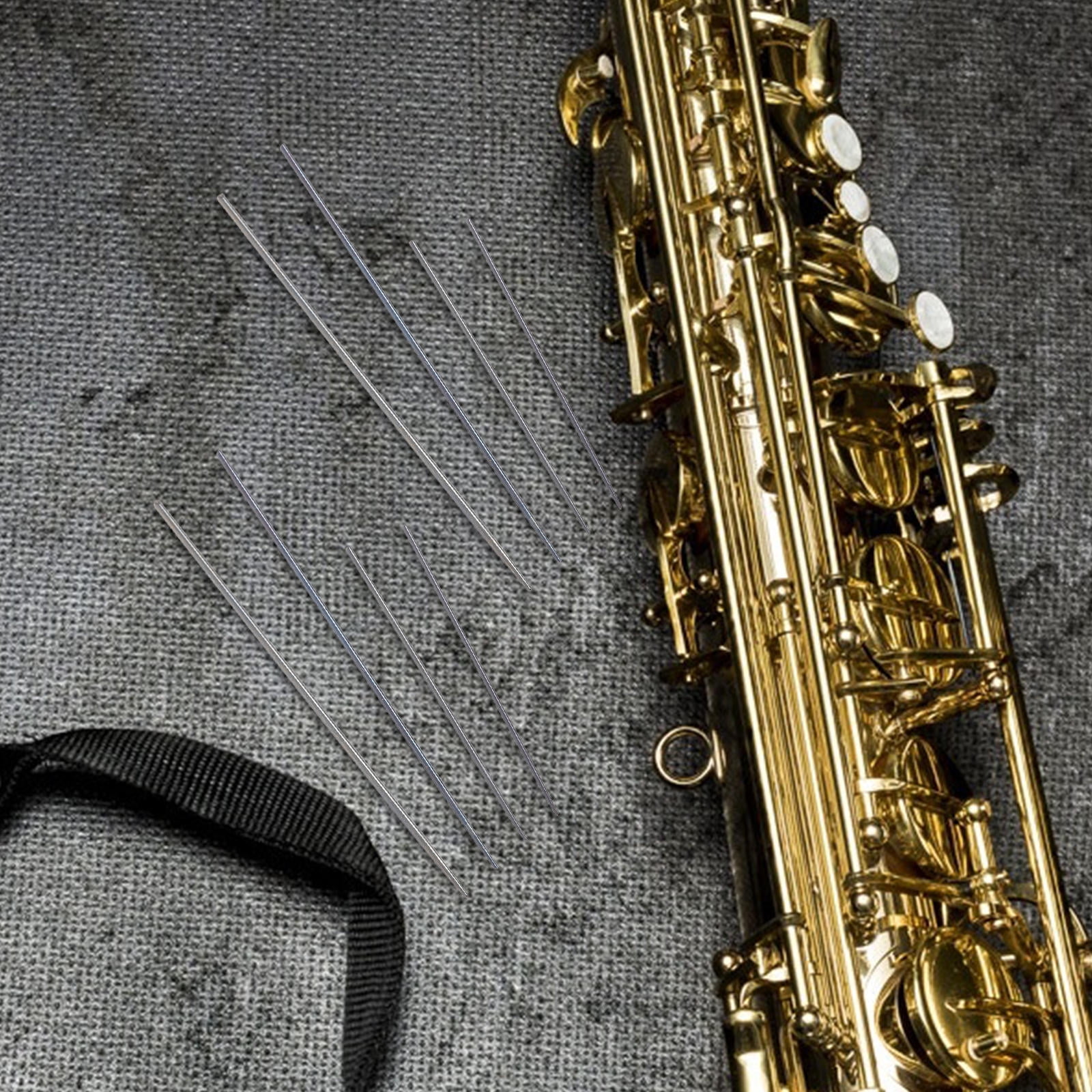 GAXIRE 8Pcs Black Metal Sax Spring Needles for Saxophone and Clarinet ...