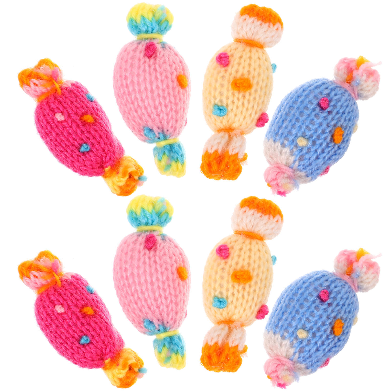 GAXIRE 8Pcs Handicrafts Candy Ornament Assorted Color Thread For Craft ...