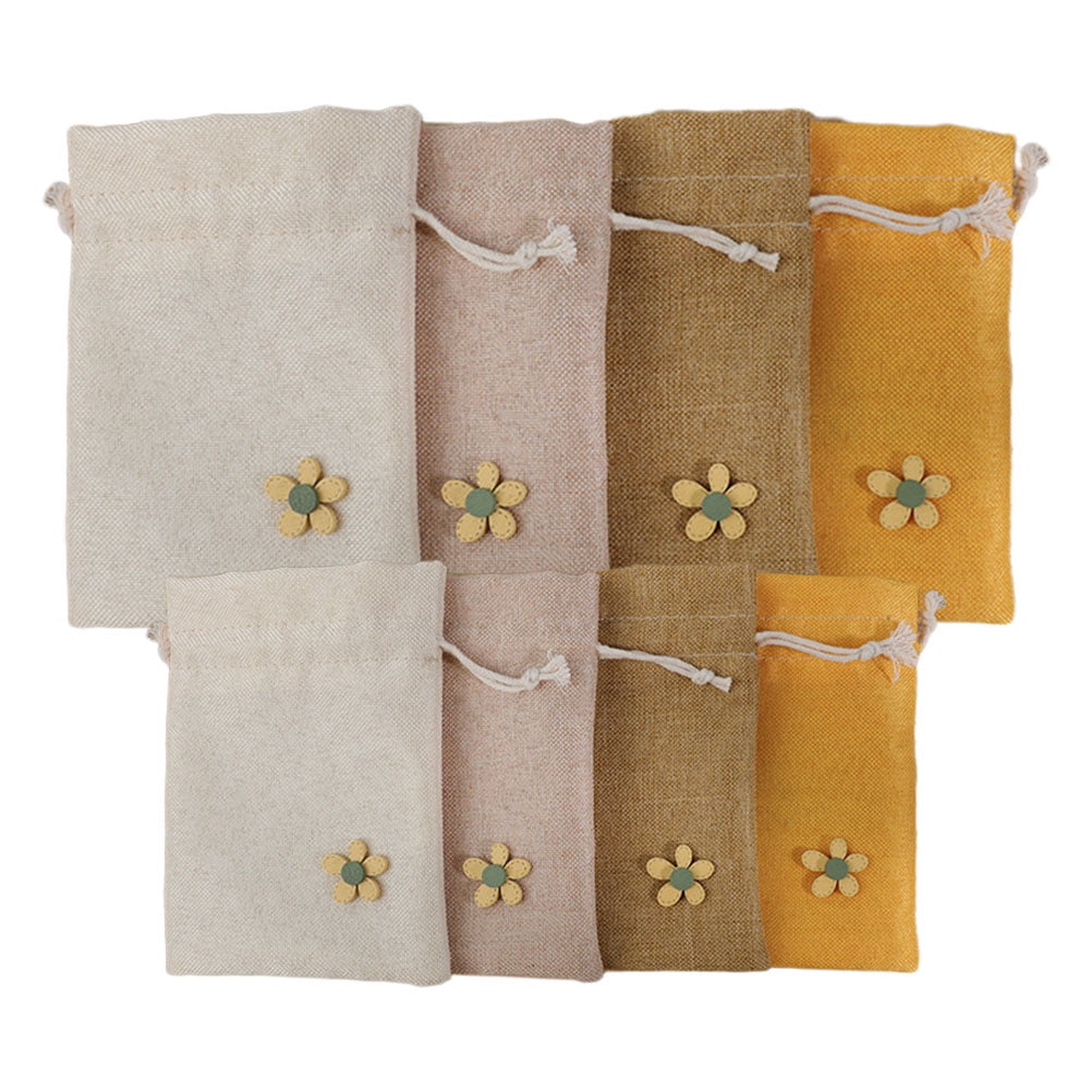 GAXIRE 8Pcs Light Brown Cloth Sachet Bag For Wardrobe 14.00X10.00X0 ...