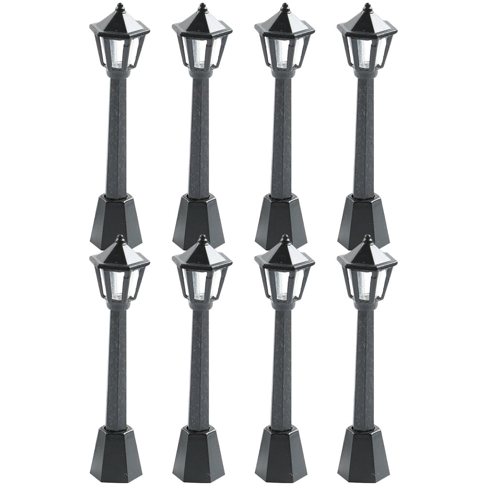 GAXIRE 8Pcs Mini Street Lamps for Doll House Accessories and Mini House ...