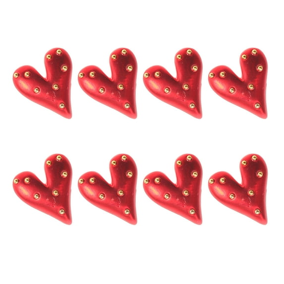 GAXIRE 8Pcs Valentines Day Heart Brooch Red Enamel Pin for Wedding ...