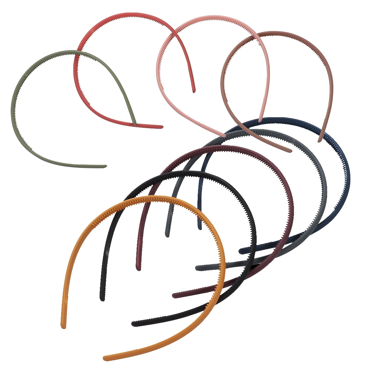 GAXIRE 9Pcs Toothed Plastic Headbands for Women Hair Management ...