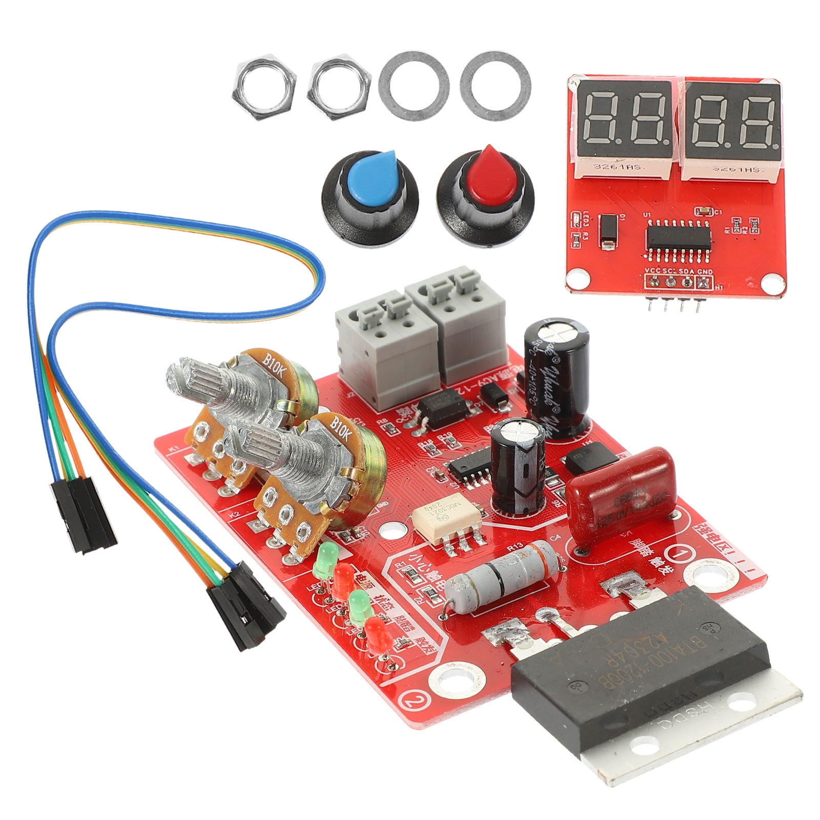 GAXIRE Adjustable Spot Welding Controller 1Pcs for Makers and Professionals with Single-Chip ...