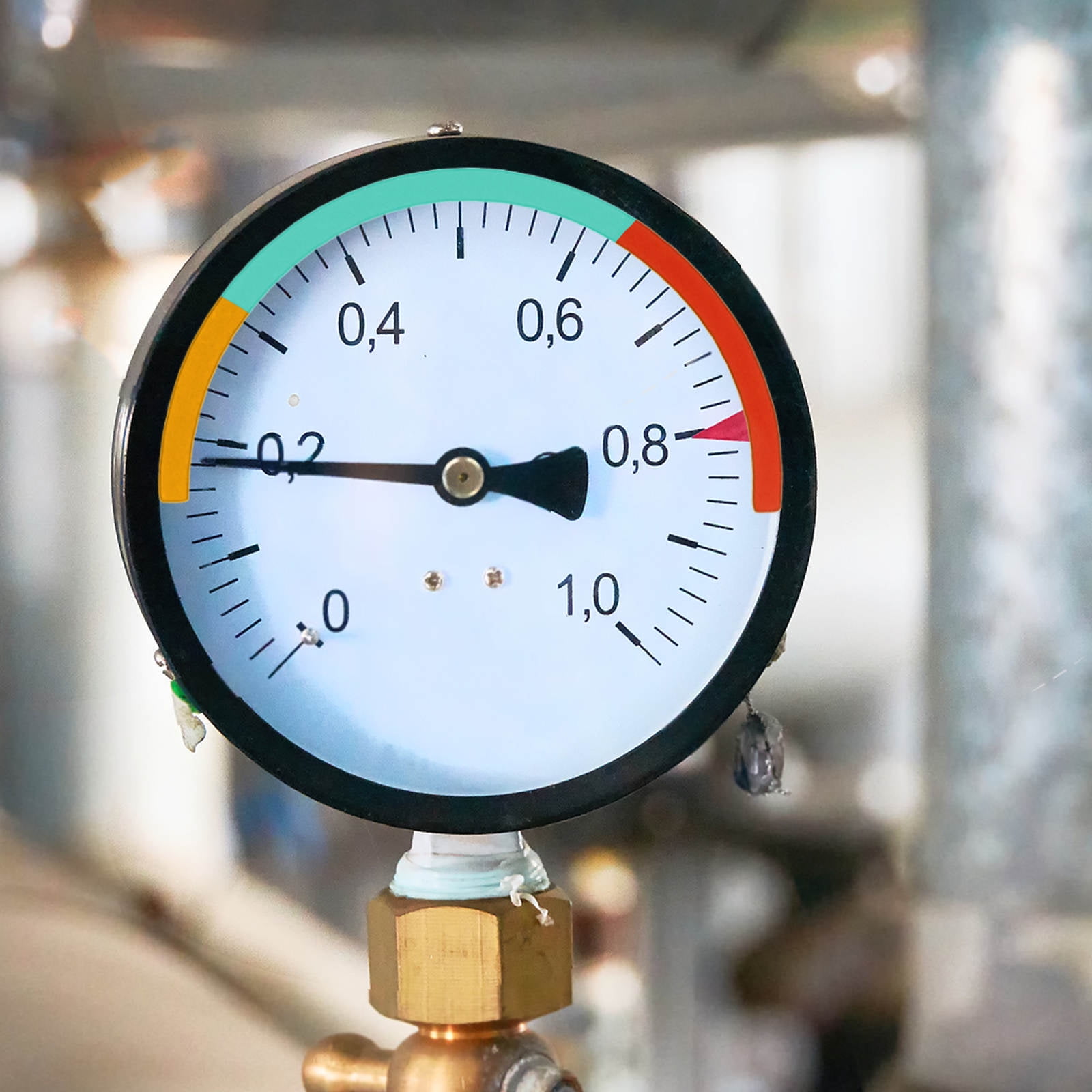 GAXIRE Air Pressure Gauge Indication Label Sticker with Adhesive and ...