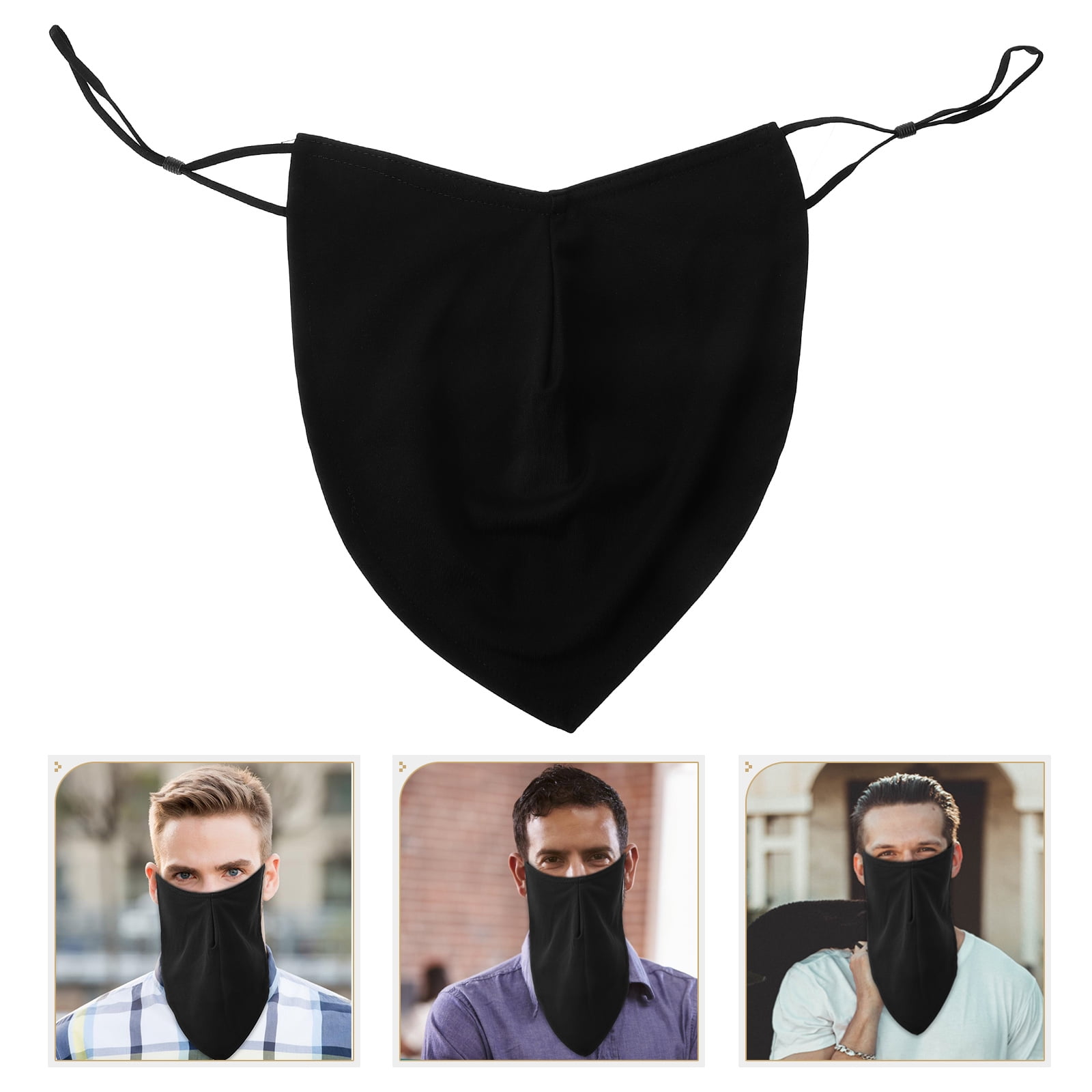 GAXIRE Black Beard Mask For Men Protect Nose and Mouth Easy Cleaning ...