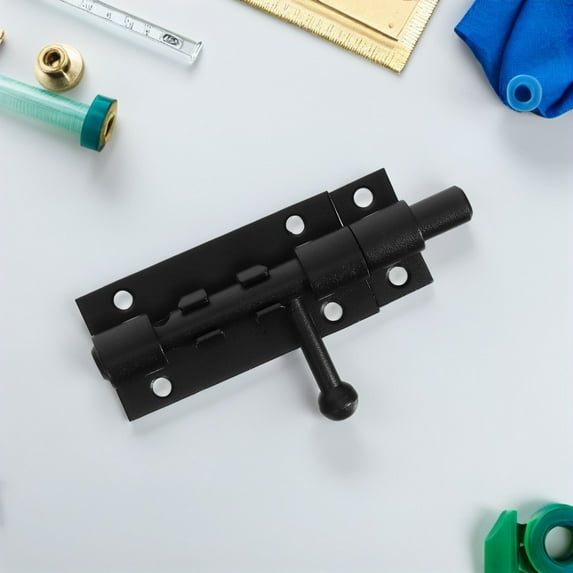 GAXIRE Black Stainless Steel Latch Lock for Door Security with Anti ...