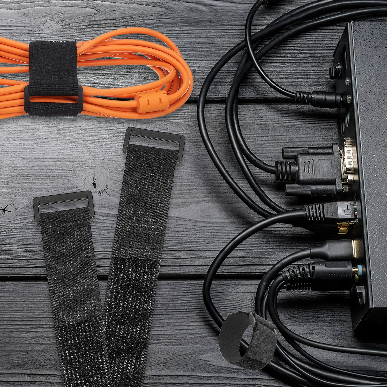 GAXIRE Cable Strap Black Plastic Securing Items In Office 1 Roll ...