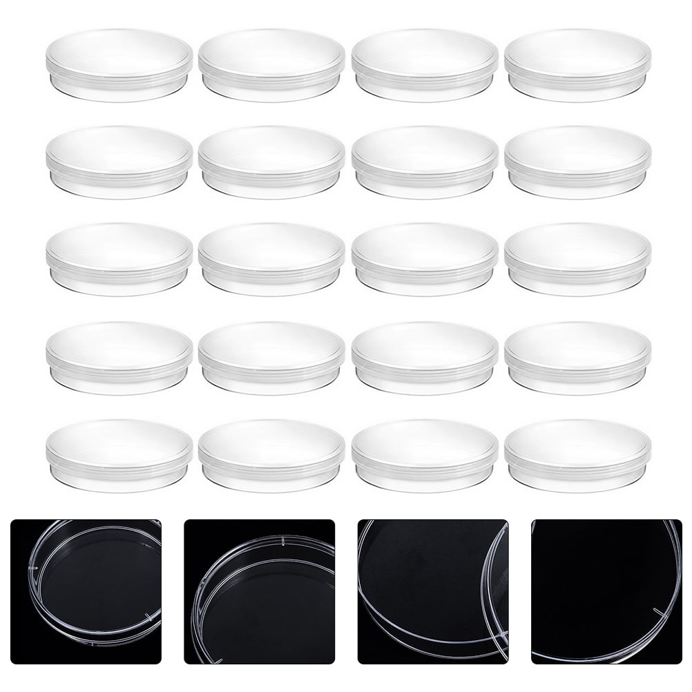 GAXIRE Clear Plastic Petri Dishes 30Pack for Kids and Students Round ...