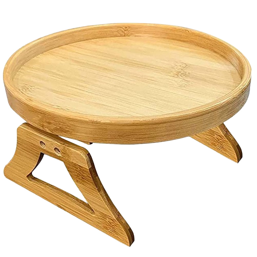 GAXIRE Couch Arm Rest Tray Wooden Load-bearing Living Room 1Pack ...