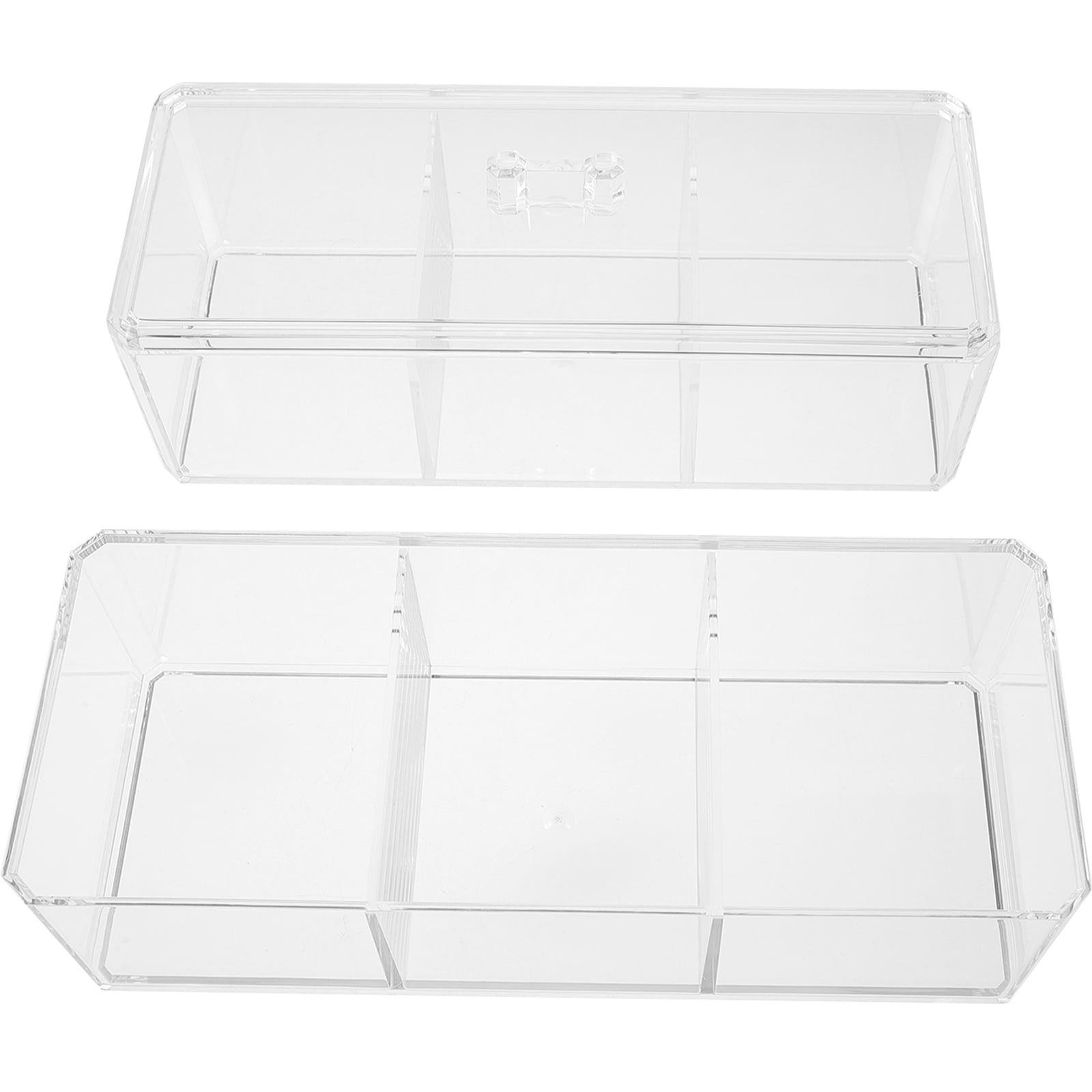 GAXIRE Face Powder Container with Acrylic Storage for Bathroom 1Set ...