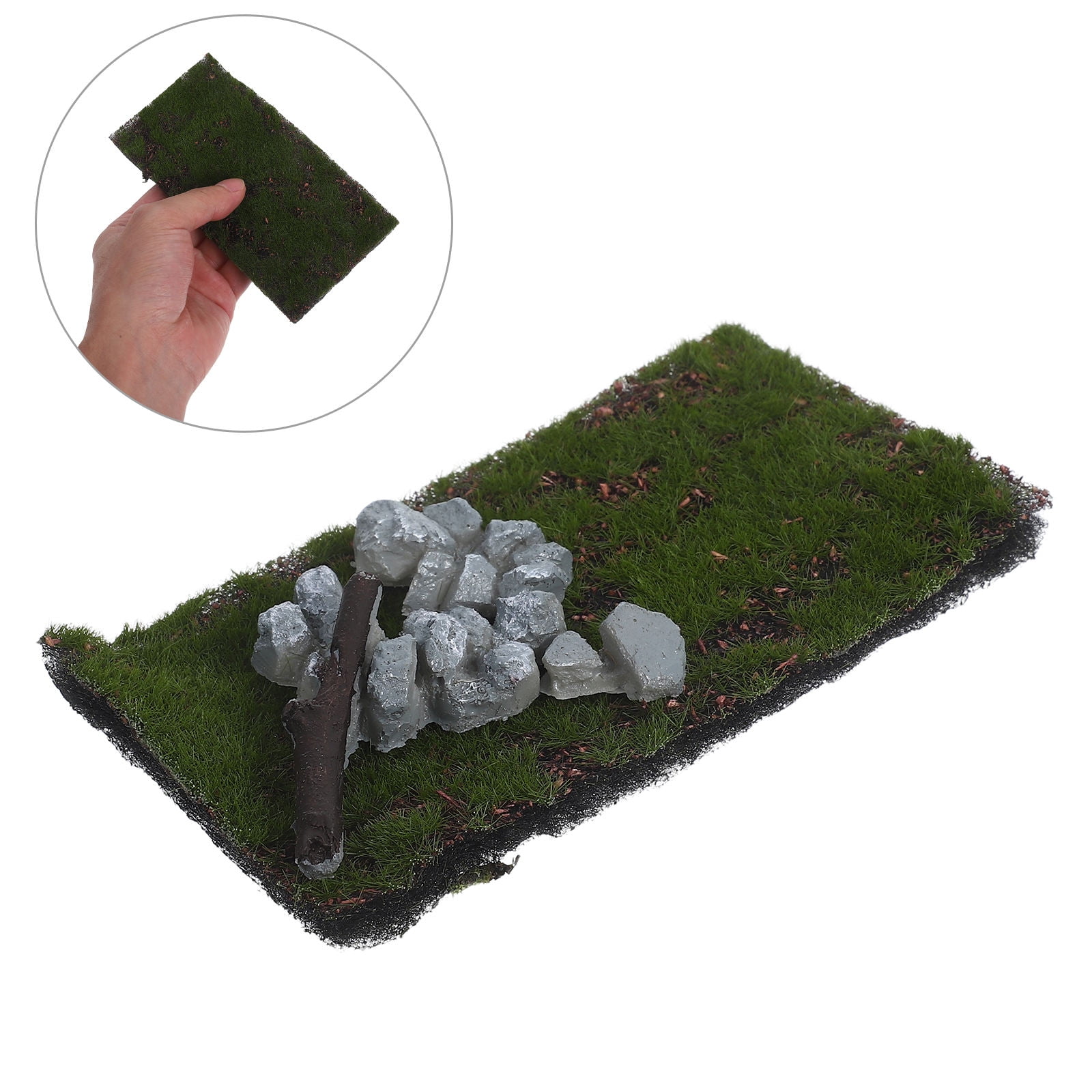 GAXIRE Fake Grass Display For Model Enthusiasts Realistic Design Multi ...