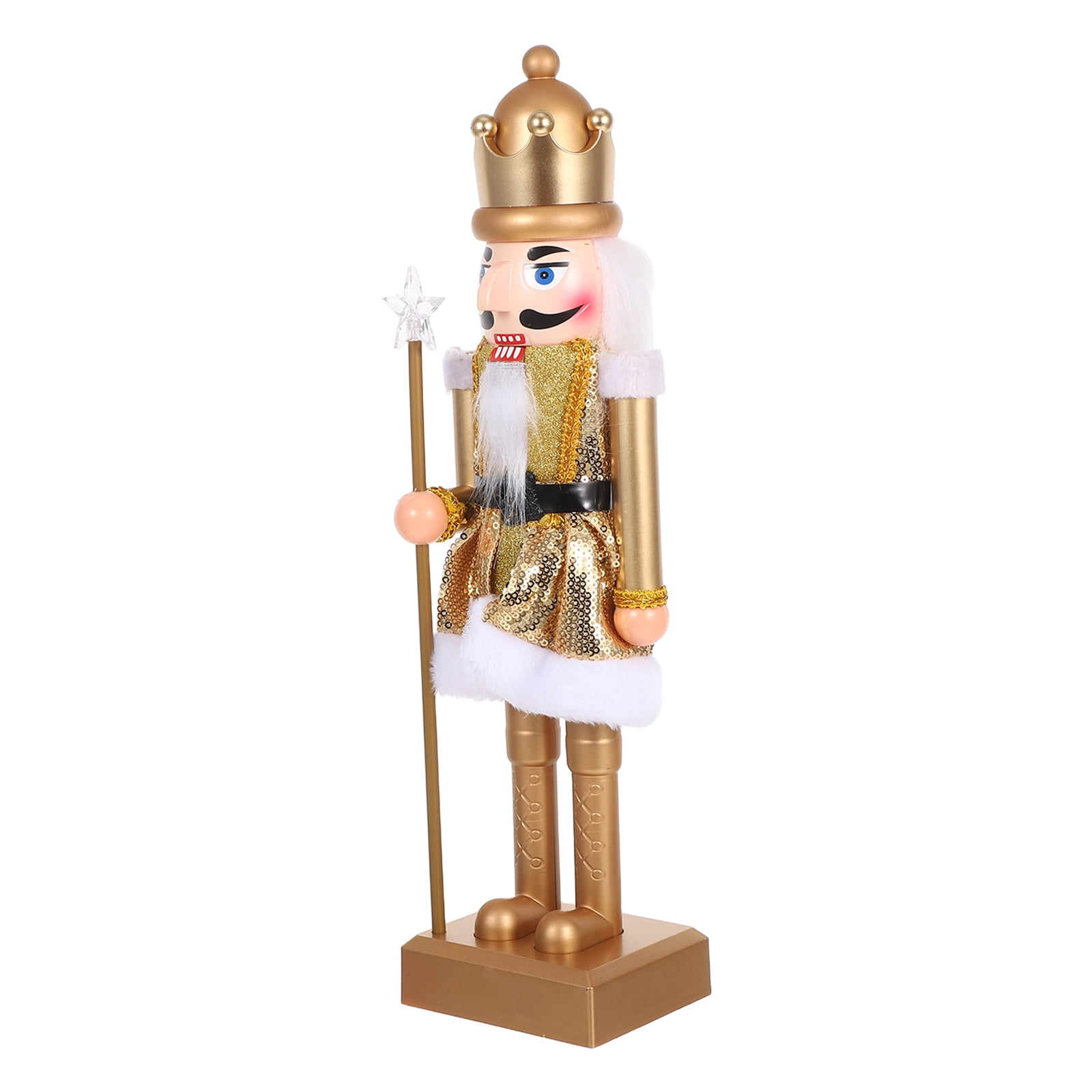 GAXIRE Festive LED Christmas Nutcracker Soldier Figurine with Plastic ...