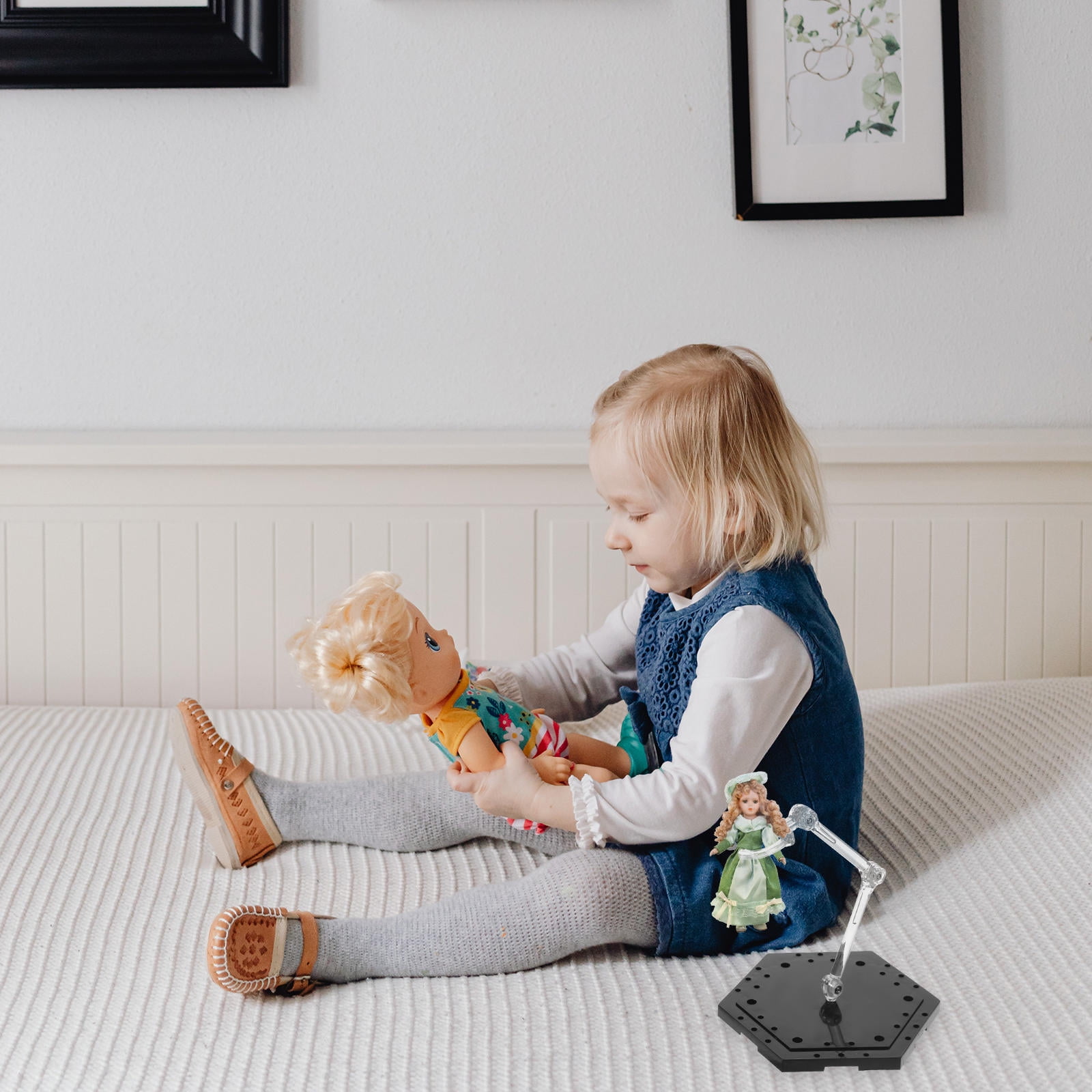 GAXIRE Figure Display Stand Black Figures Home Decoration 2Pcs 5.9X4 ...