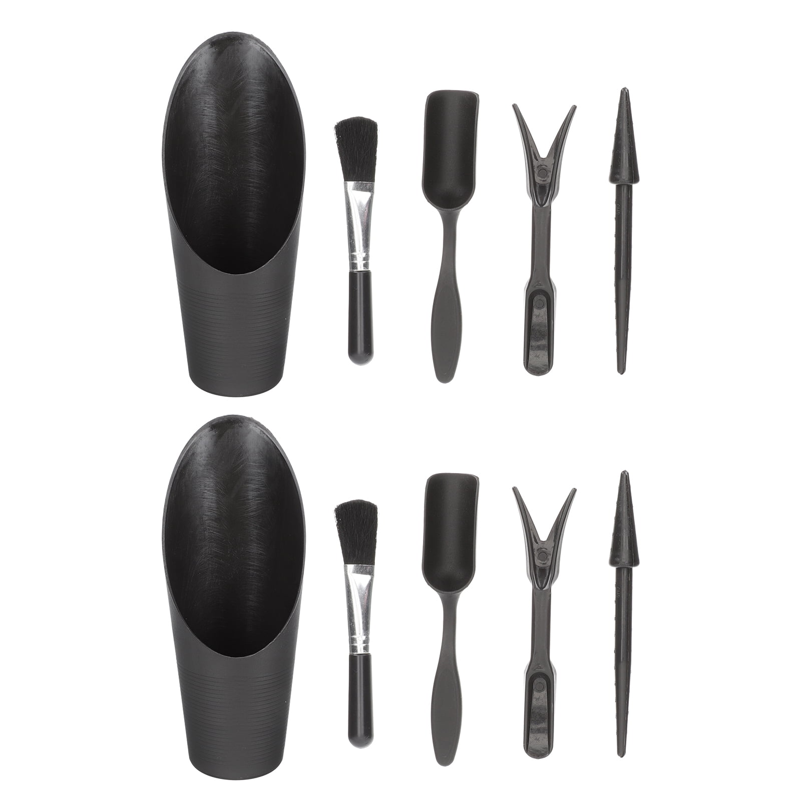 GAXIRE Garden Shovel Set 2 Sets Black Plastic for Planting and ...