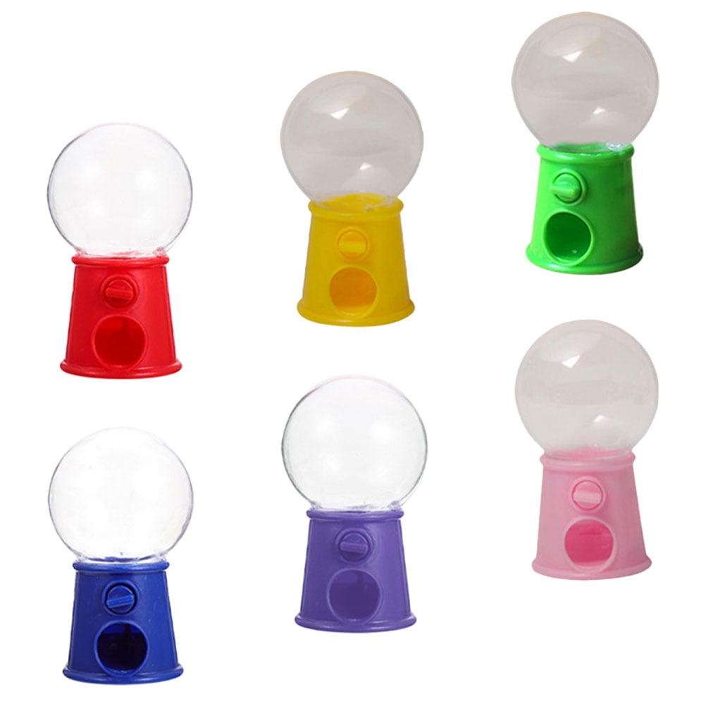 GAXIRE Gumball Machines 6Pcs Mini Gumball Machine Assorted Color for ...