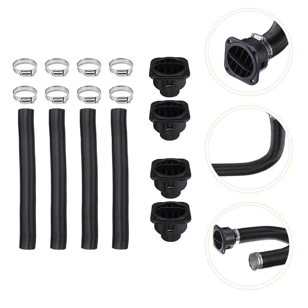 GAXIRE Heater Duct Hose Car Heater Duct Pipe Aluminum Foil 1 Set ...