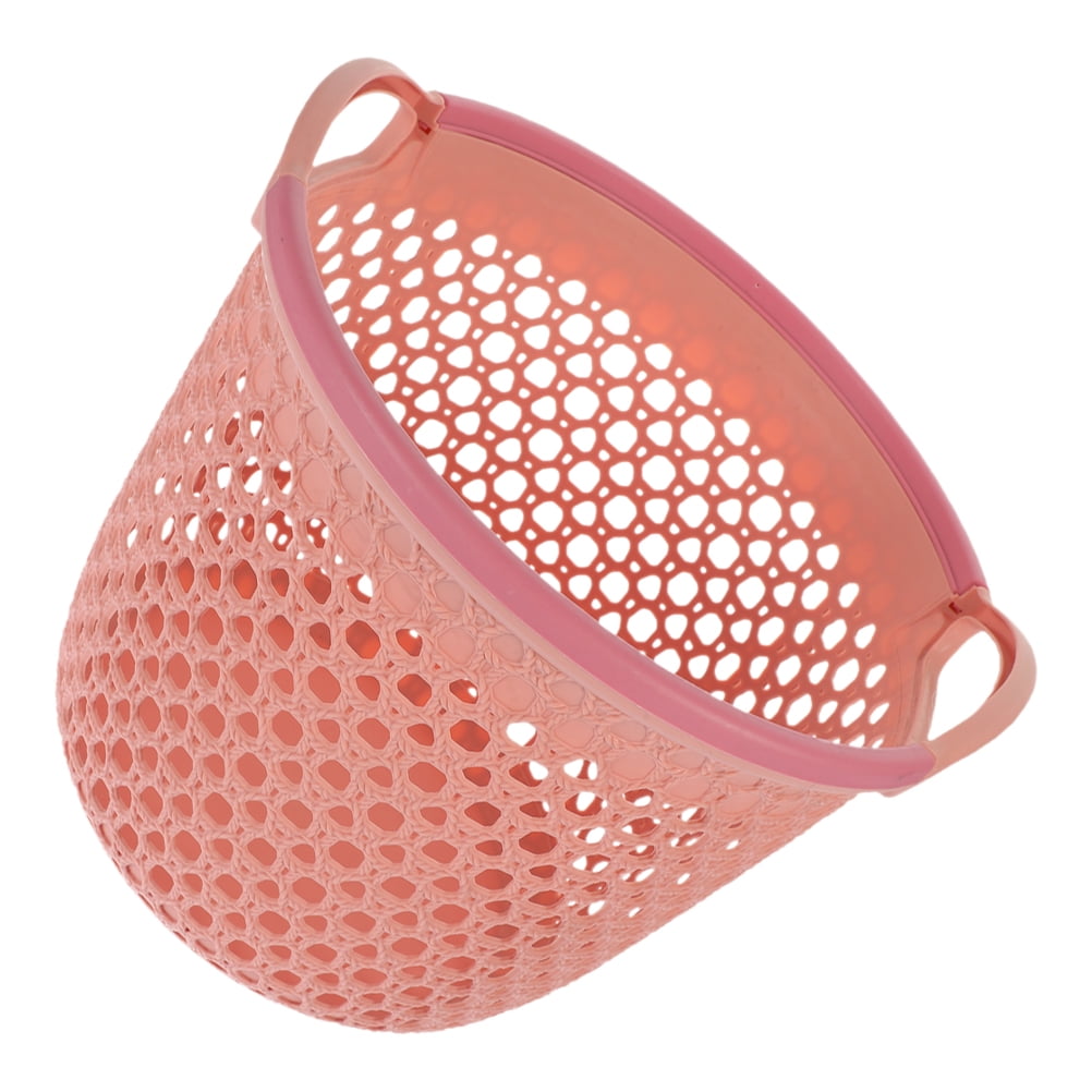 GAXIRE Heavy Duty Laundry Basket Plastic Pink Waterproof for Home ...