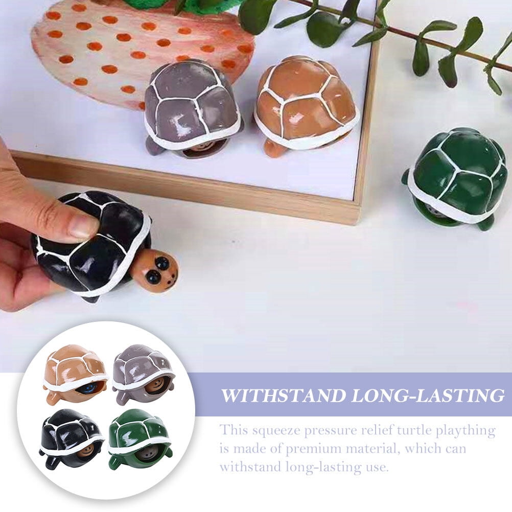 GAXIRE Home Use 4Pcs Squeeze Turtle Toy Assorted Color For Kids And ...