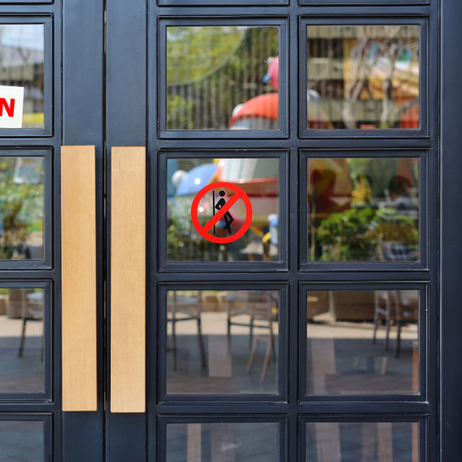 GAXIRE Safety Decal No Leaning Sign Stickers PVC Adhesive Multi ...