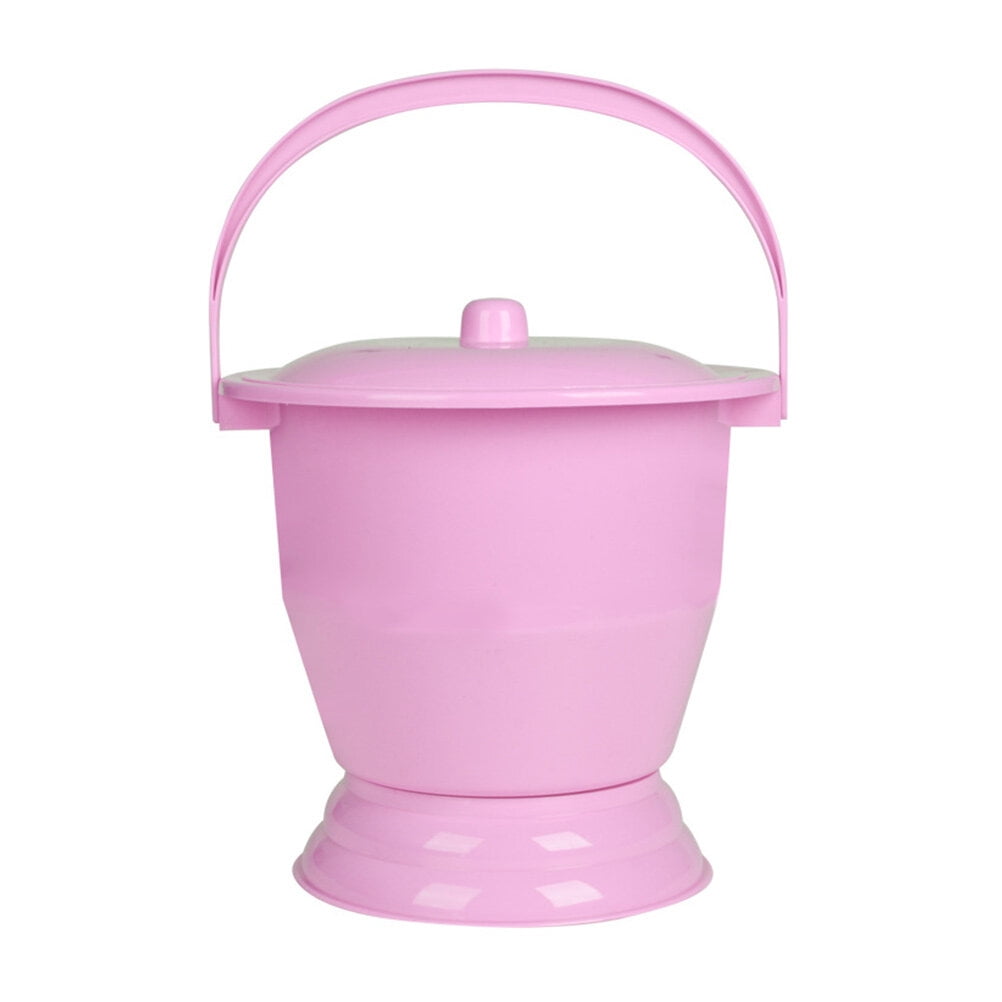 GAXIRE Portable Child Urinal Kids Chamber Pots Pink Set 9.6x8.7in ...