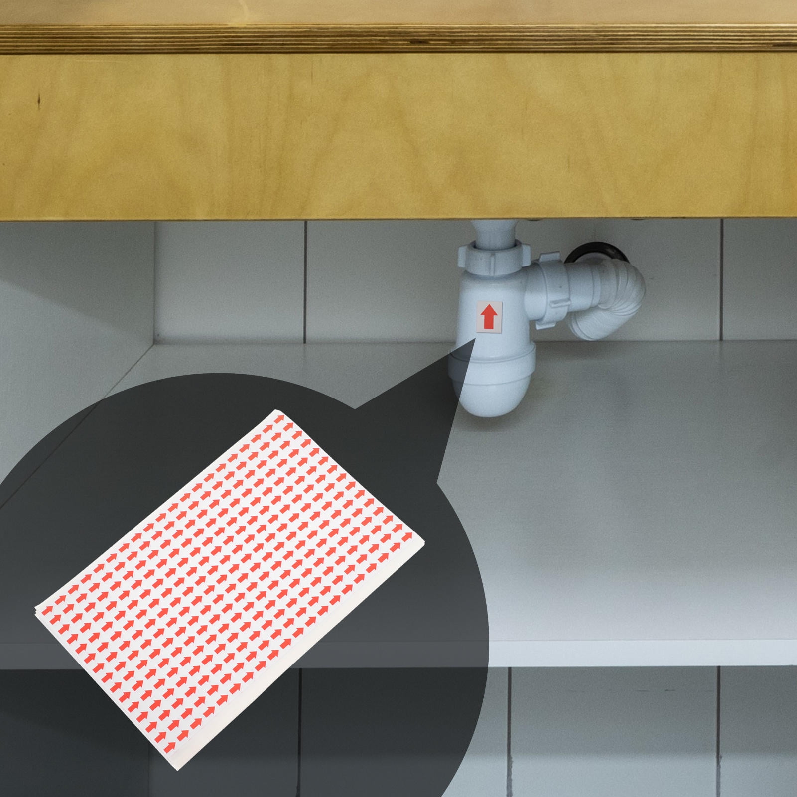GAXIRE Red Paper Floor Marking Stickers 20 Sheets for Safety in ...