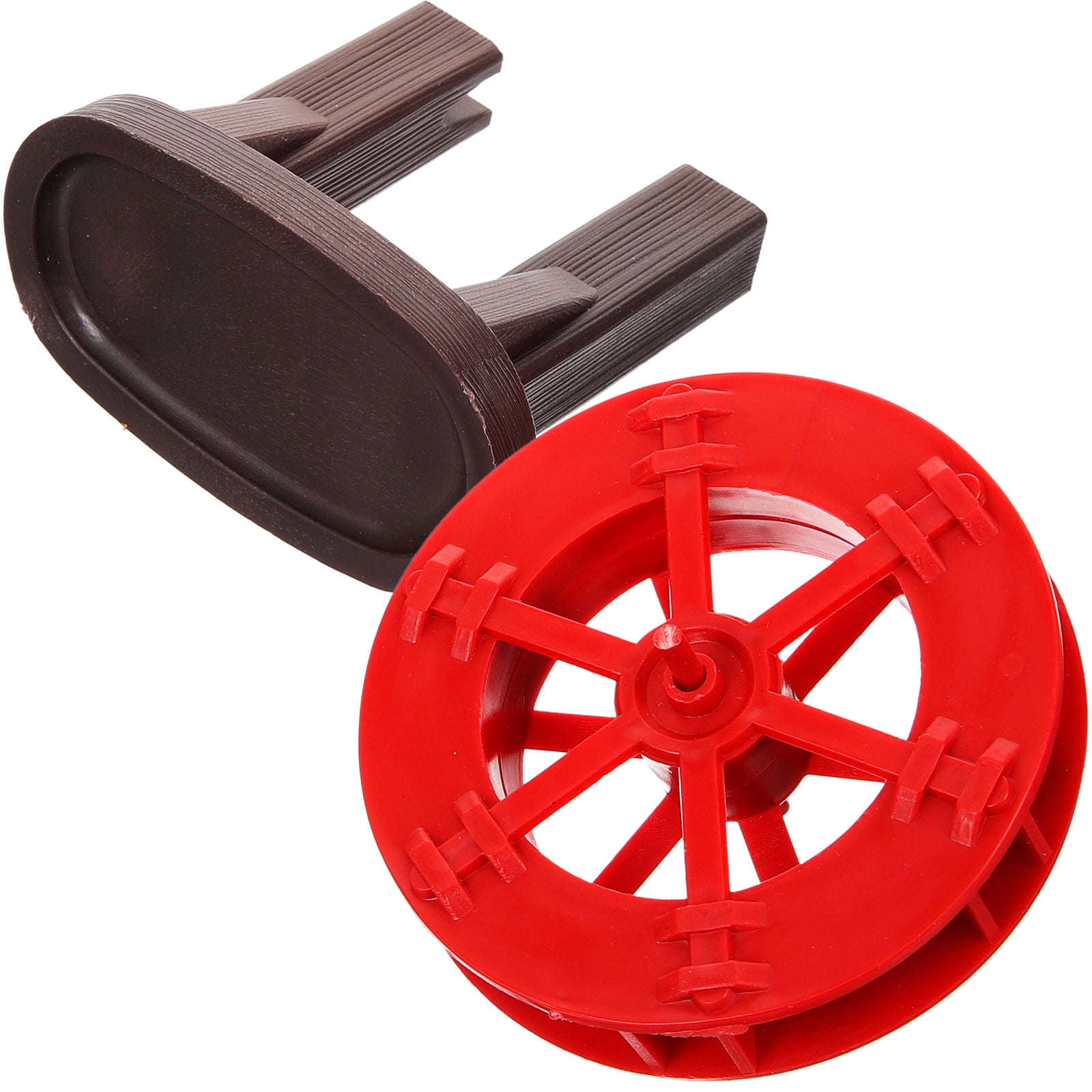 GAXIRE Red Plastic Waterfall Fountain Accessory Water Wheel for Fish ...
