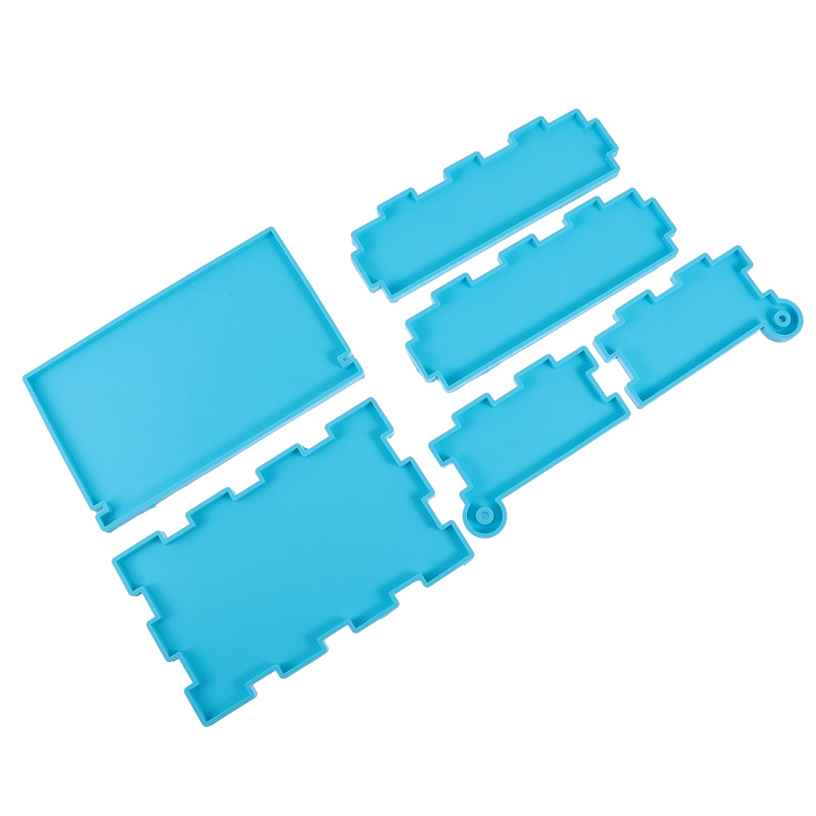 GAXIRE Resin Molds Box Molds 1 Set Blue Rectangular Silicone for ...