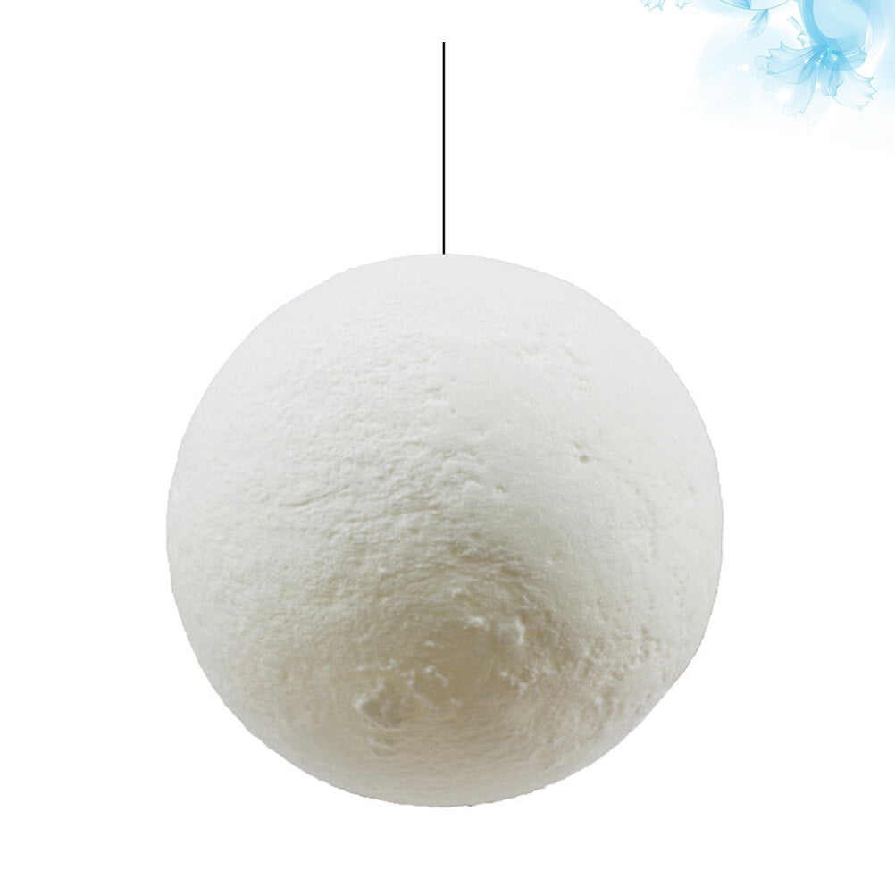 GAXIRE Restaurant Decor Moon Ball Shape LED Pendant Lamp White Wood ...