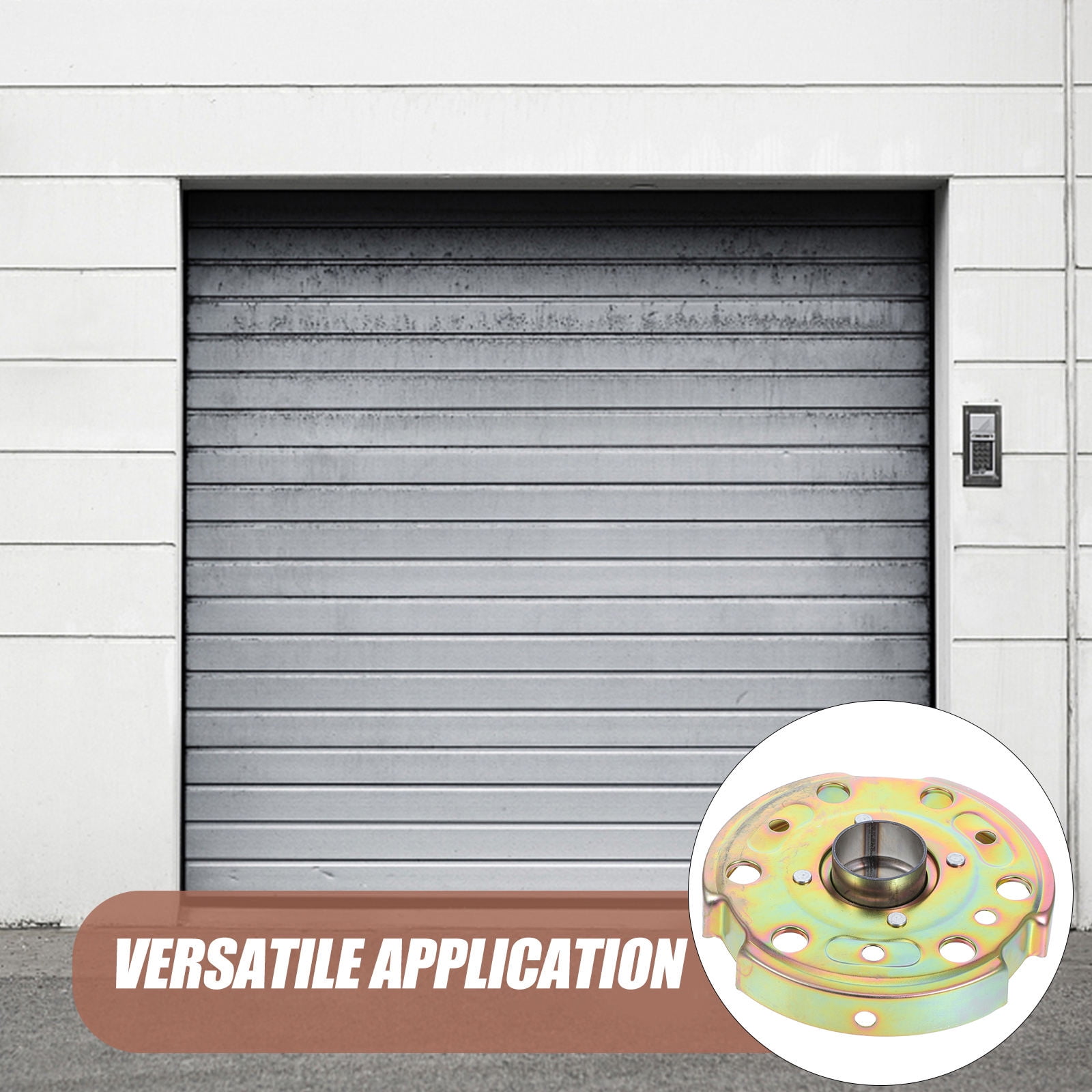 GAXIRE Rolling Door Hardware Pulley Wheel Galvanized Iron Sliding Door ...