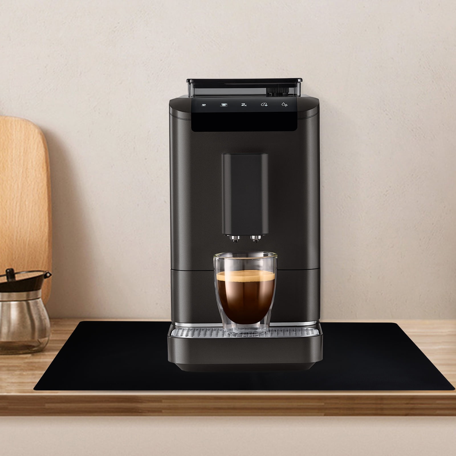 GAXIRE Silicone Counter Protector Placemat Black Waterproof Heat ...