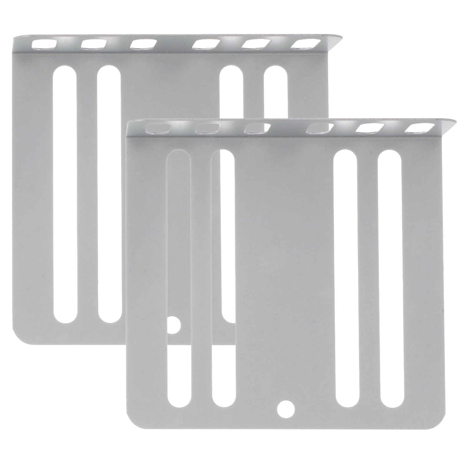 GAXIRE Stereo Bracket Audio Rack 2Pcs Silver Iron Car Audio ...