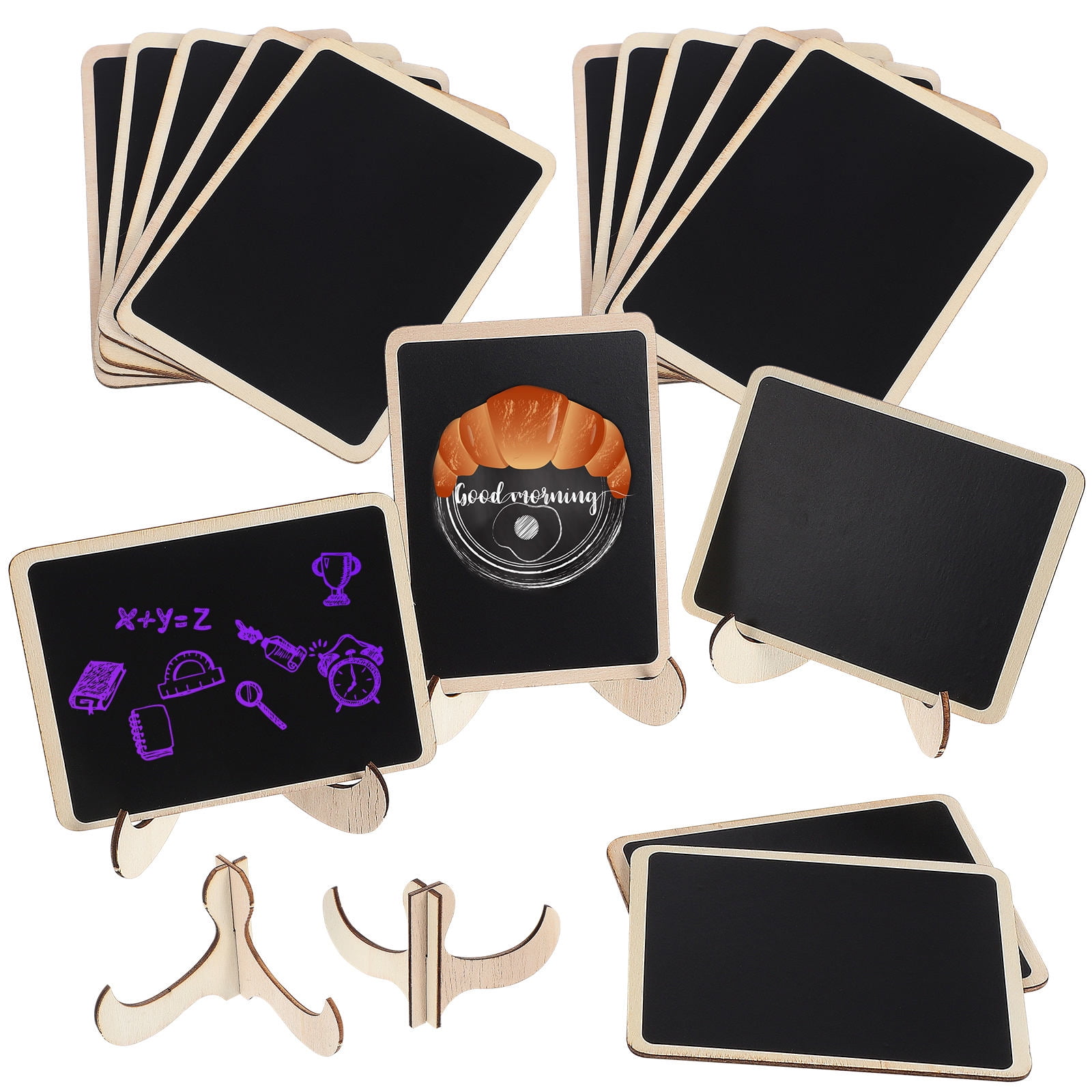 GAXIRE Tabletop Chalkboard Sign 15Pcs Mini Chalkboard for Outdoor ...