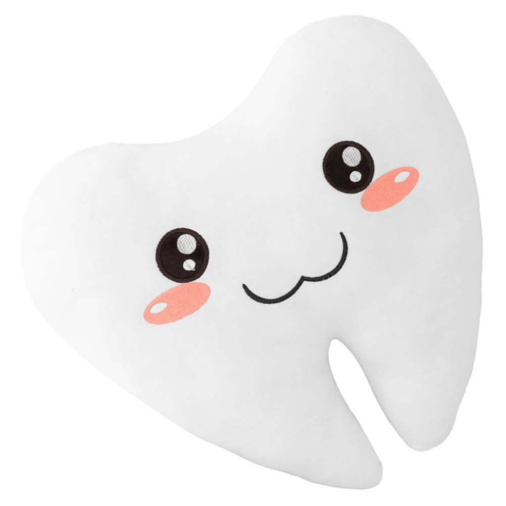 GAXIRE Cuddle Pillow Tooth Shaped Stuffed Toy Assorted Color PP Cotton ...