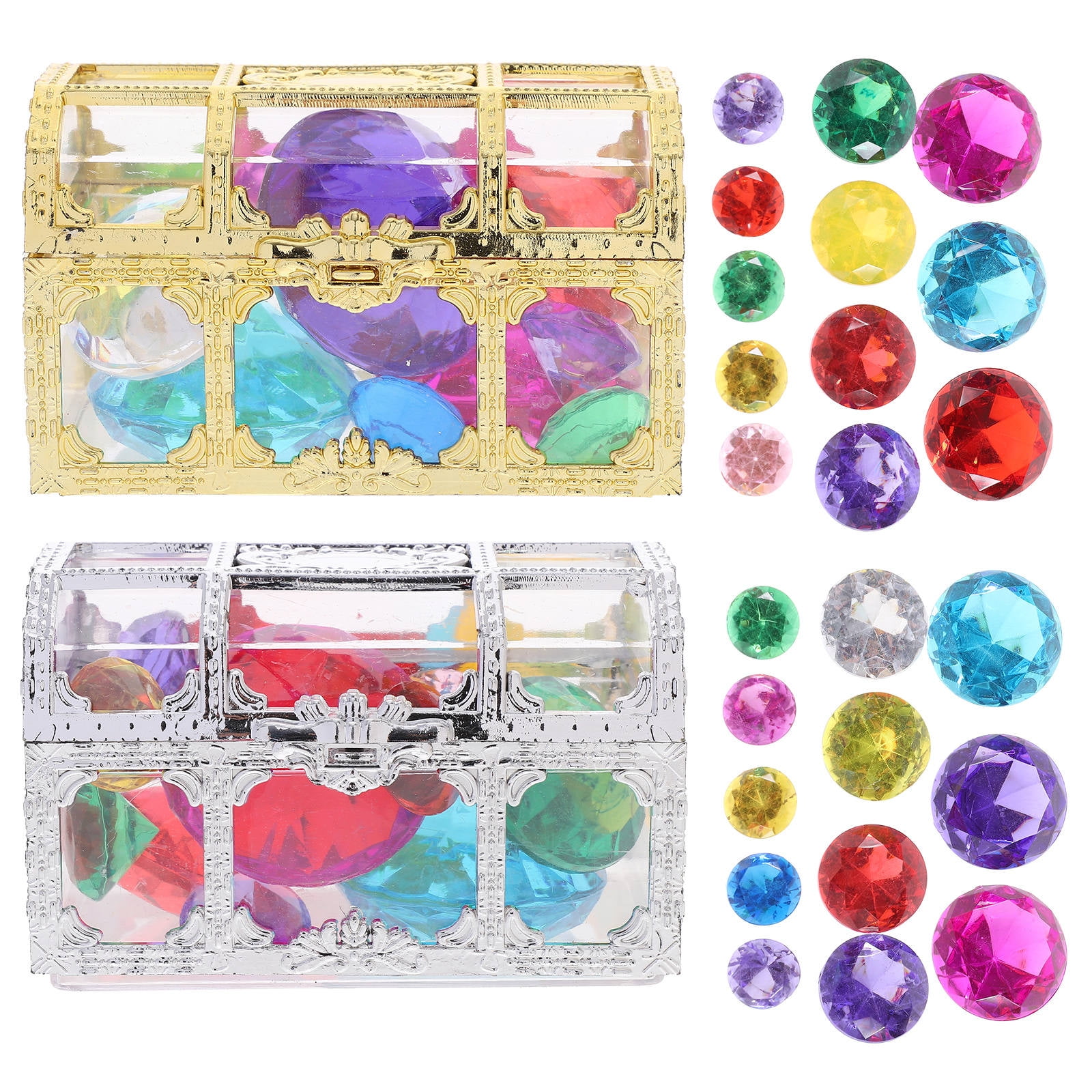 GAXIRE Toy Gems Jewelry Playset Treasure Toys 1 Kids Pool Diving And ...