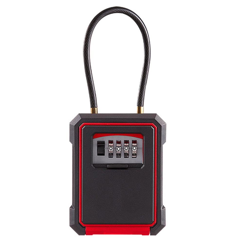GAXIRE Wall Mount Key Lock Box for House Keys Storage with 4Digit ...