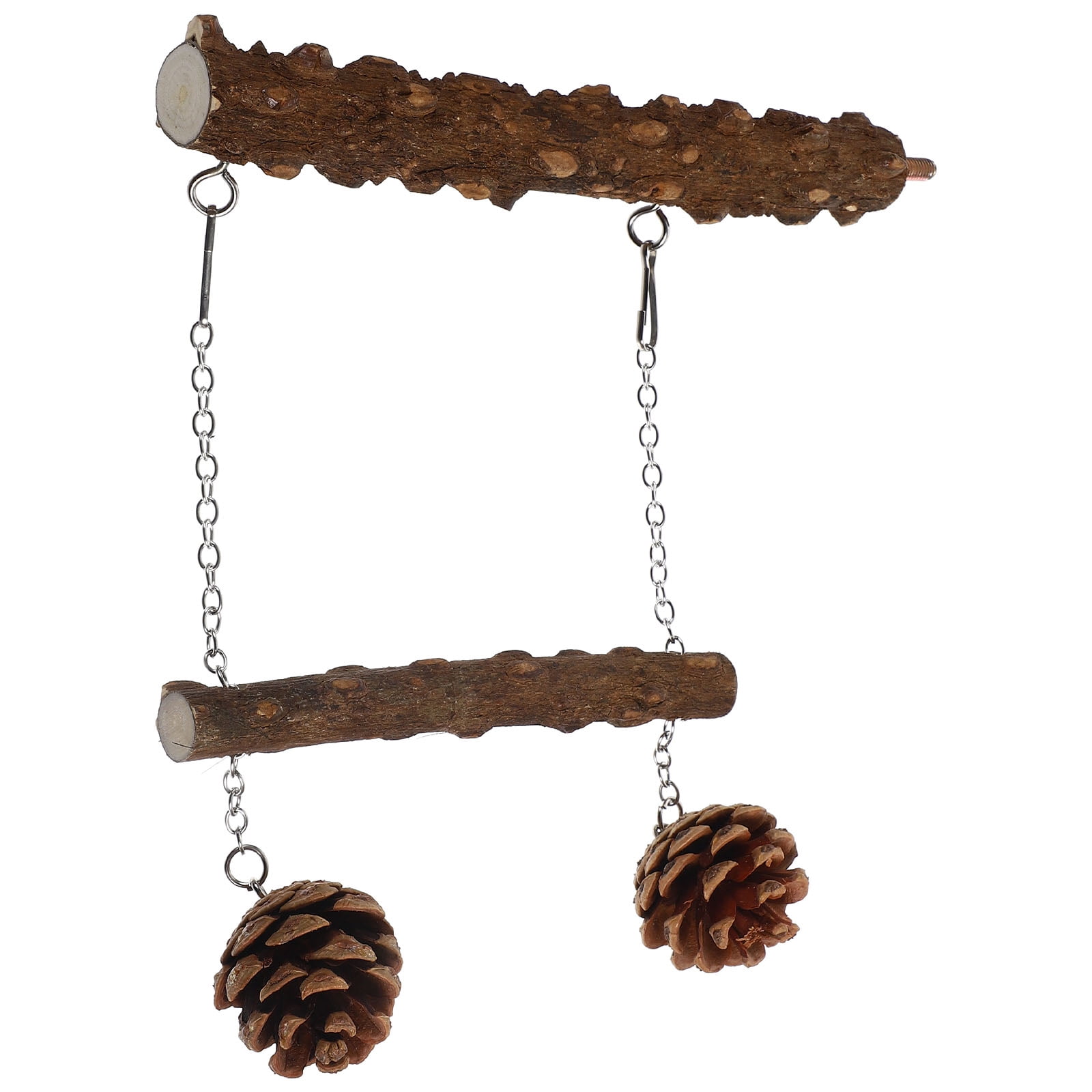 GAXIRE Wooden Bird Perch Rod for Kids, Light Brown Parrot Stand ...