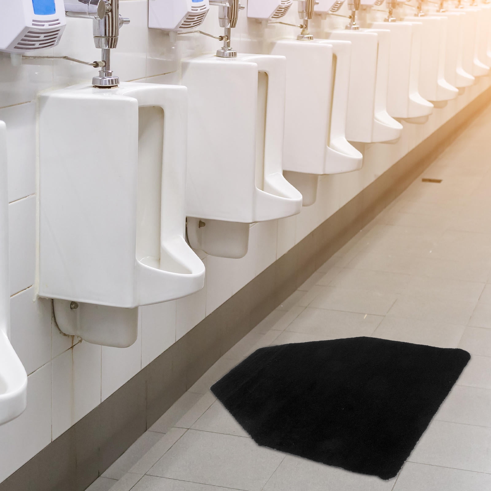 GAXIRE Pee Mats Urinal Mat Velvet Black Men Public Restrooms 1Pcs ...