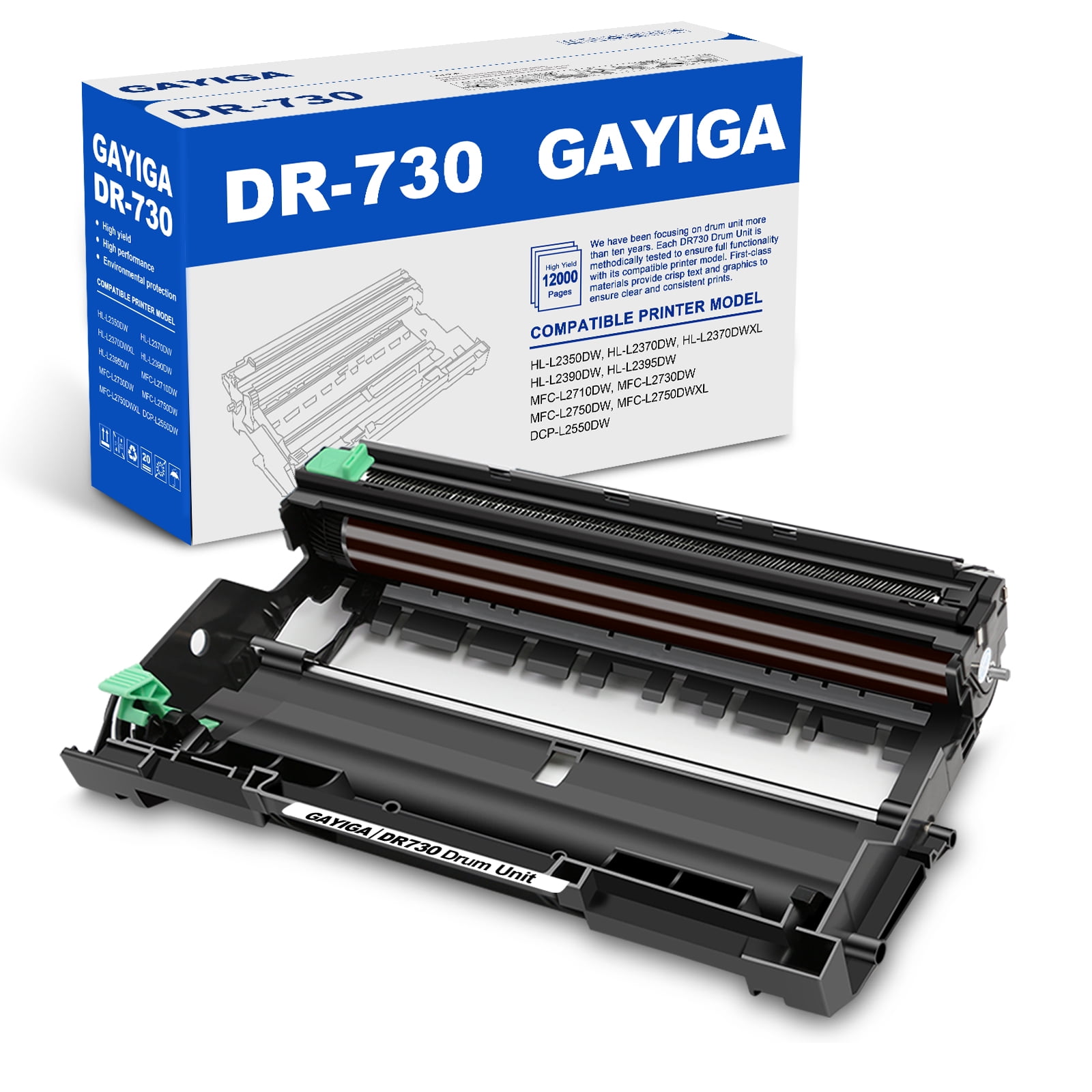 GAYIGA DR730 Drum Unit Replacement for Brother DR-730 DR 730 DR760 DR 760 with Long Life OPC ...