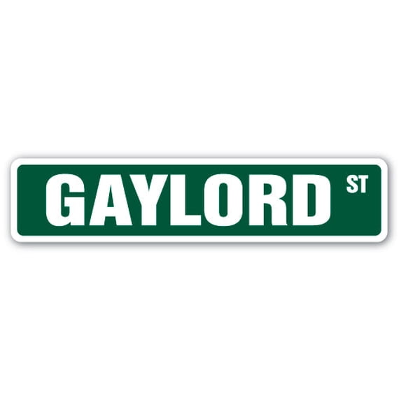 GAYLORD Street Sign Childrens Name Room Sign | Indoor/Outdoor | 36 ...