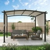 Aoxun 12x14 Outdoor Pergola, Patio Aluminum Pergola with Upgraded ...