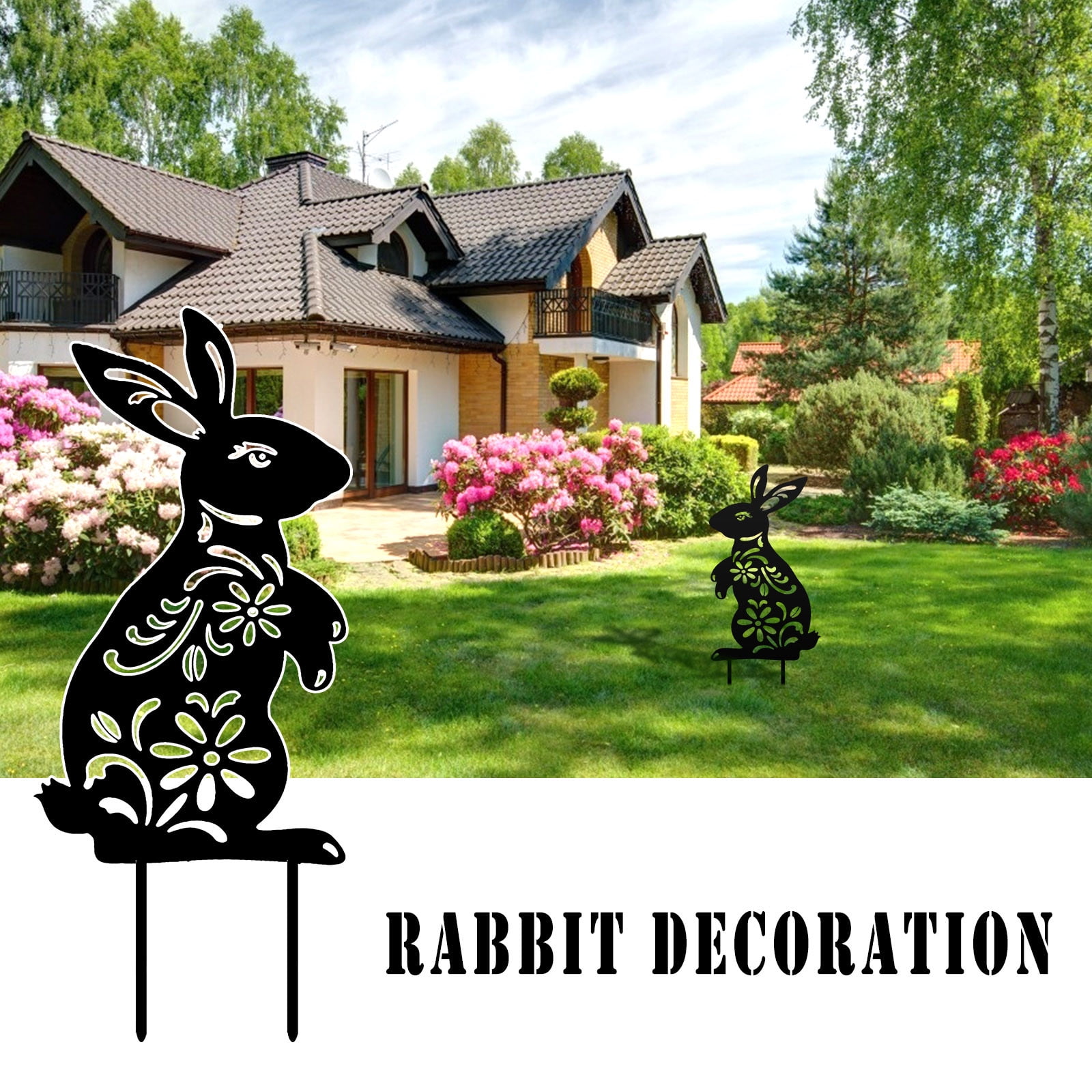 GAZHEK Clearance Sales Cheap Outdoor Wrought Acrylic Rabbit Style Plug ...