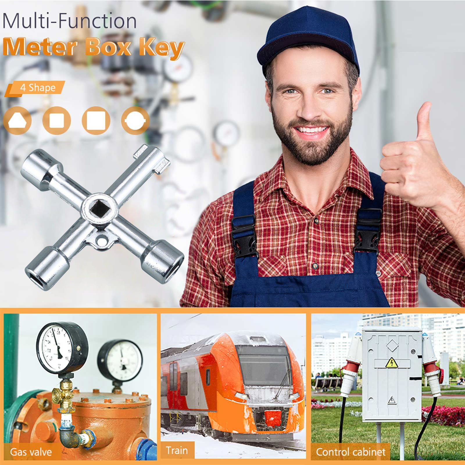 GAZHEK Clearance Sales Favourable Four-Way Key Multi-Function Tool Key ...