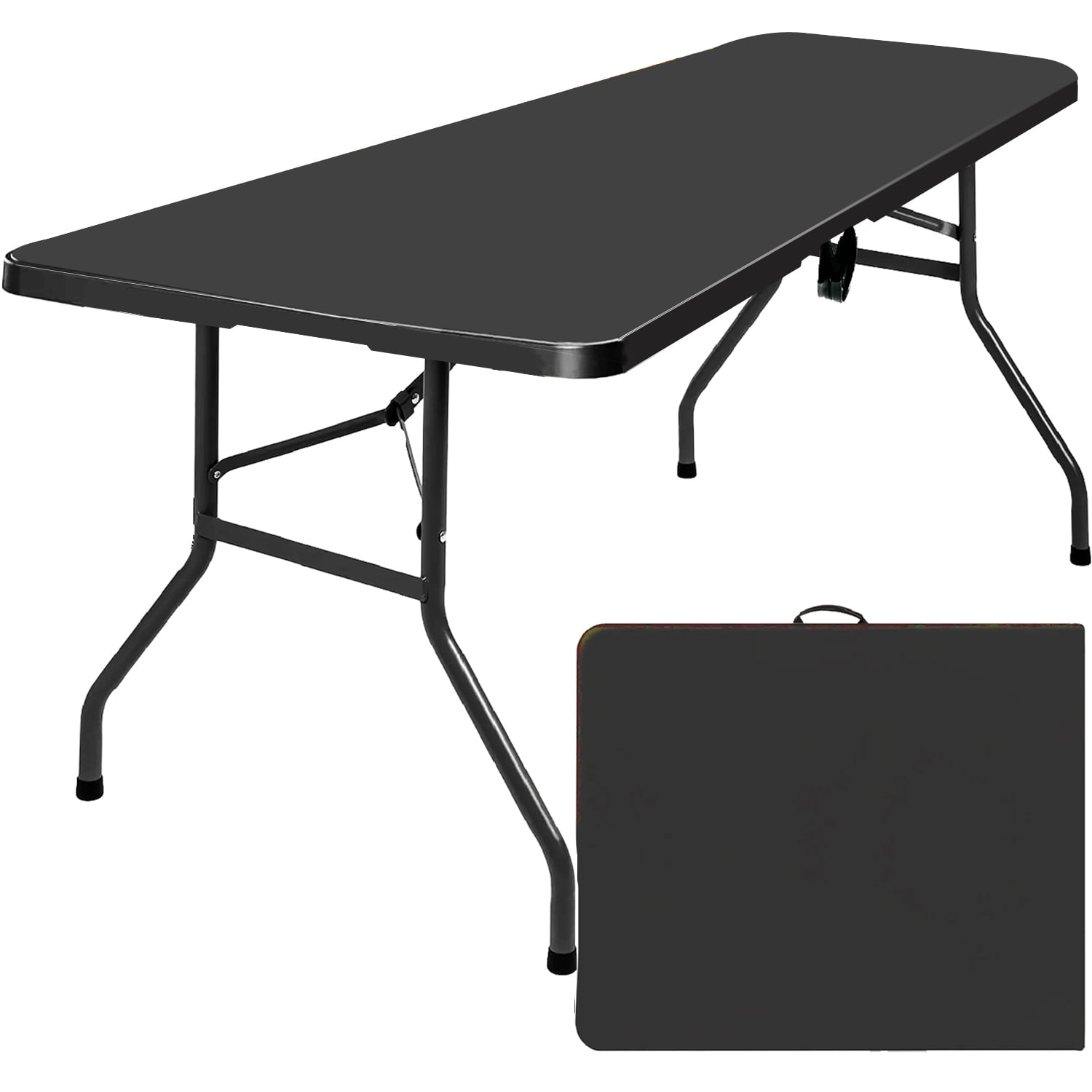 GAZILY 6ft Folding Table, Portable Plastic Tables for Party, Picnic ...