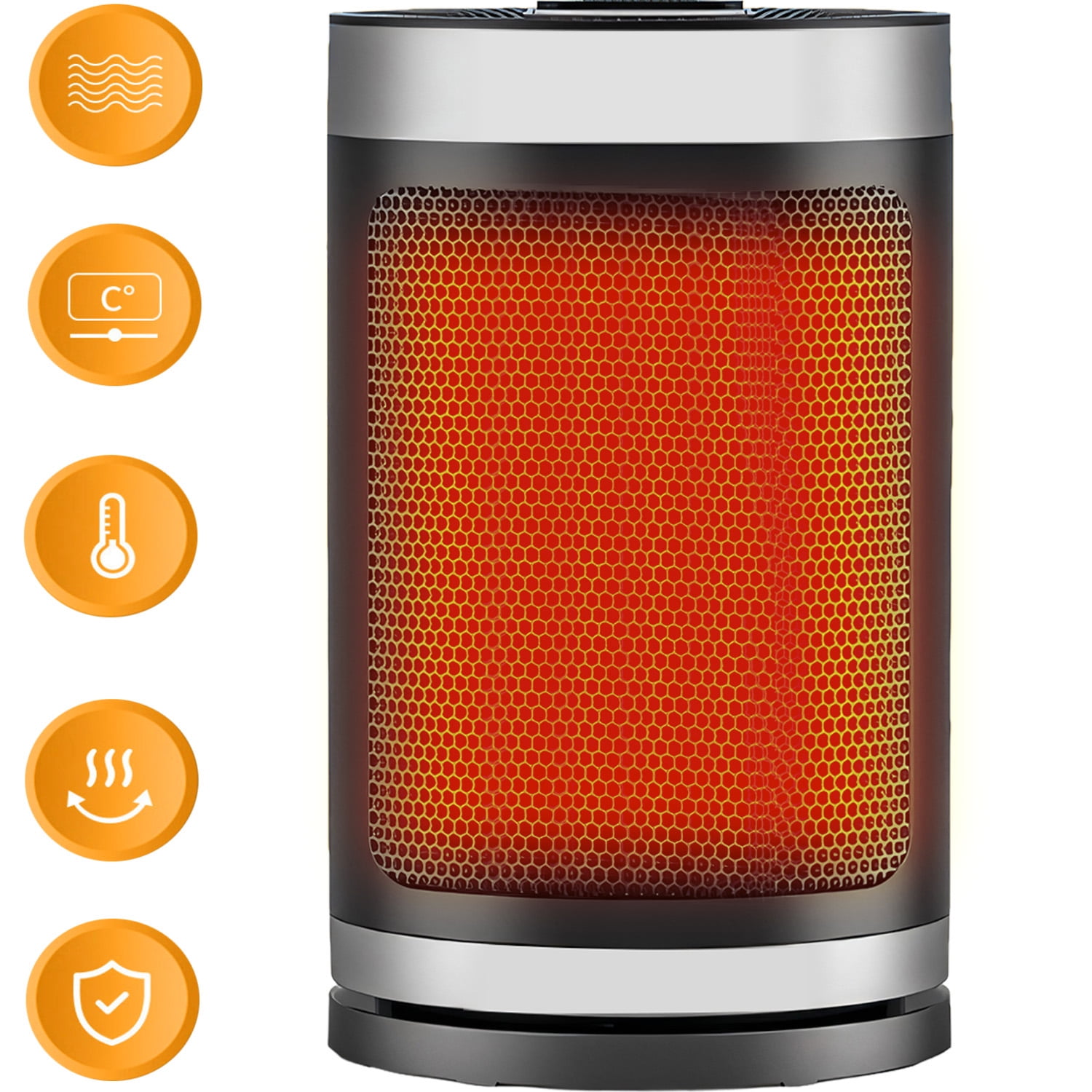 GAZILY Space Heater, Portable Electric Heaters, 900W PTC Ceramic Fast ...