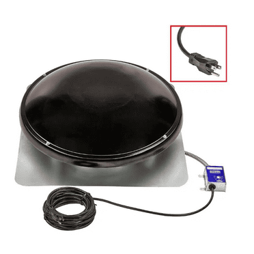 GAF Master Flow 1500 CFM Brown Power Roof Mount Attic Fan with ...